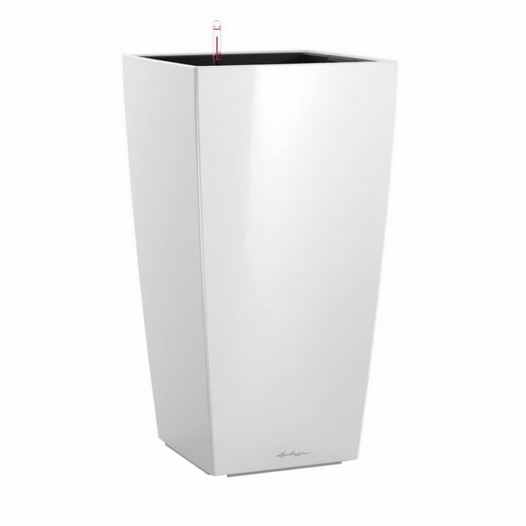 Buy LECHUZA CUBICO square tall poly resin self-watering planter in the UK